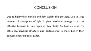 flexible solar panel | PPTX