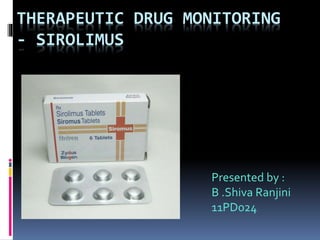 Sirolimus ppt | PPTX