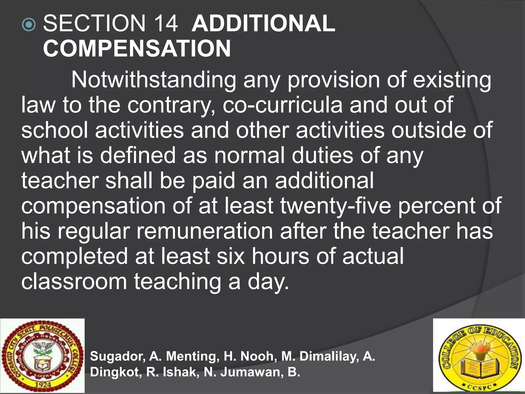 Legal Bases of the Teaching Profession | PPTX