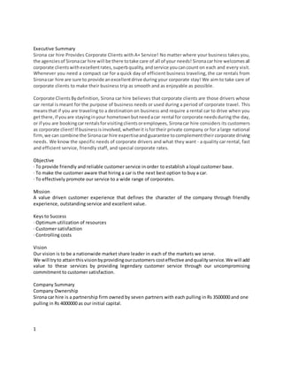Sirona car hire1 | PDF