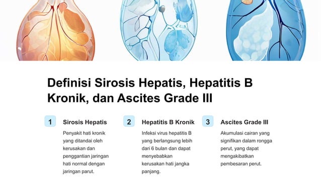 patofisiologi sirosis, ascites dan hipoalbumin | PPTX