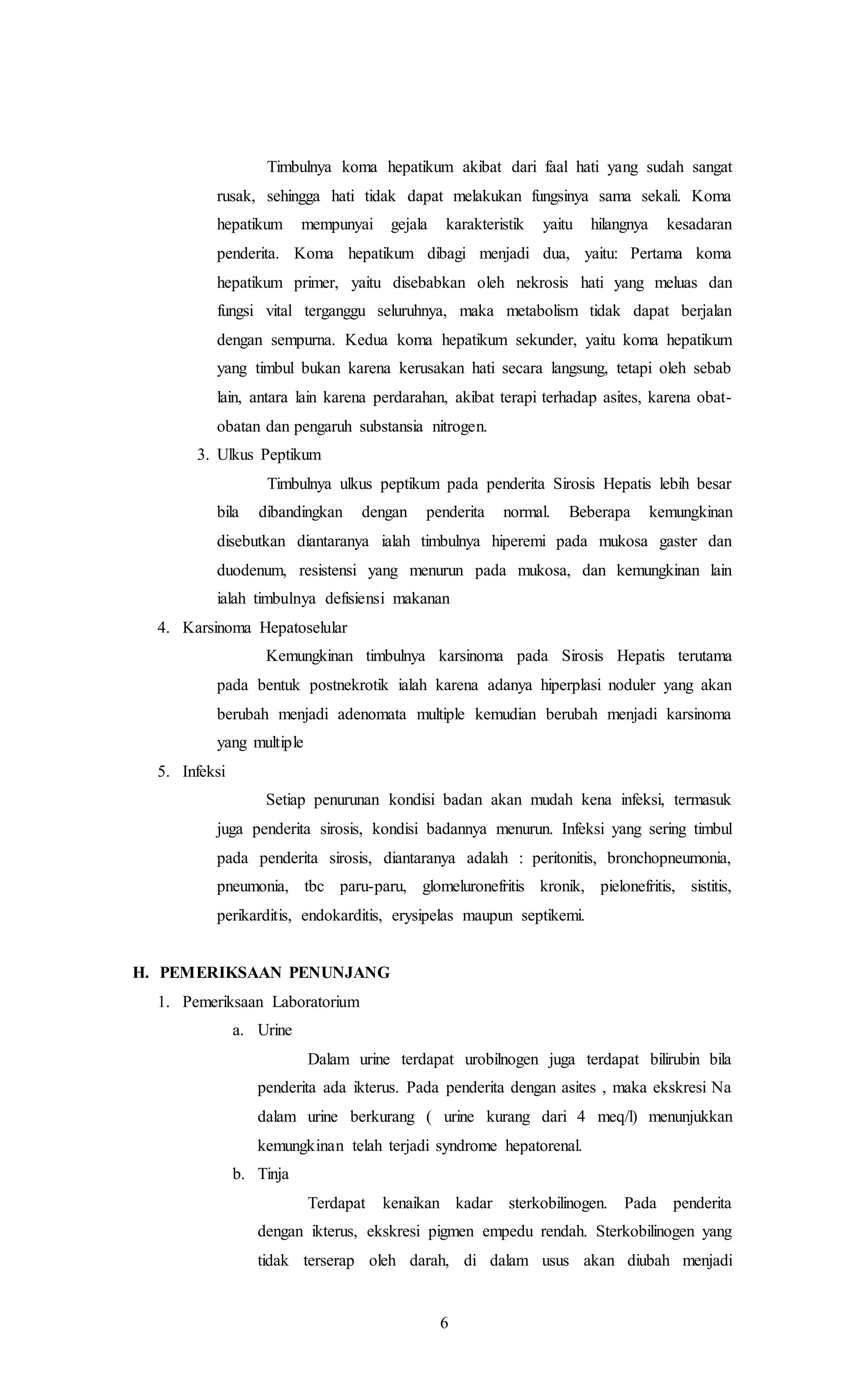 Sirosis hepatis | DOCX
