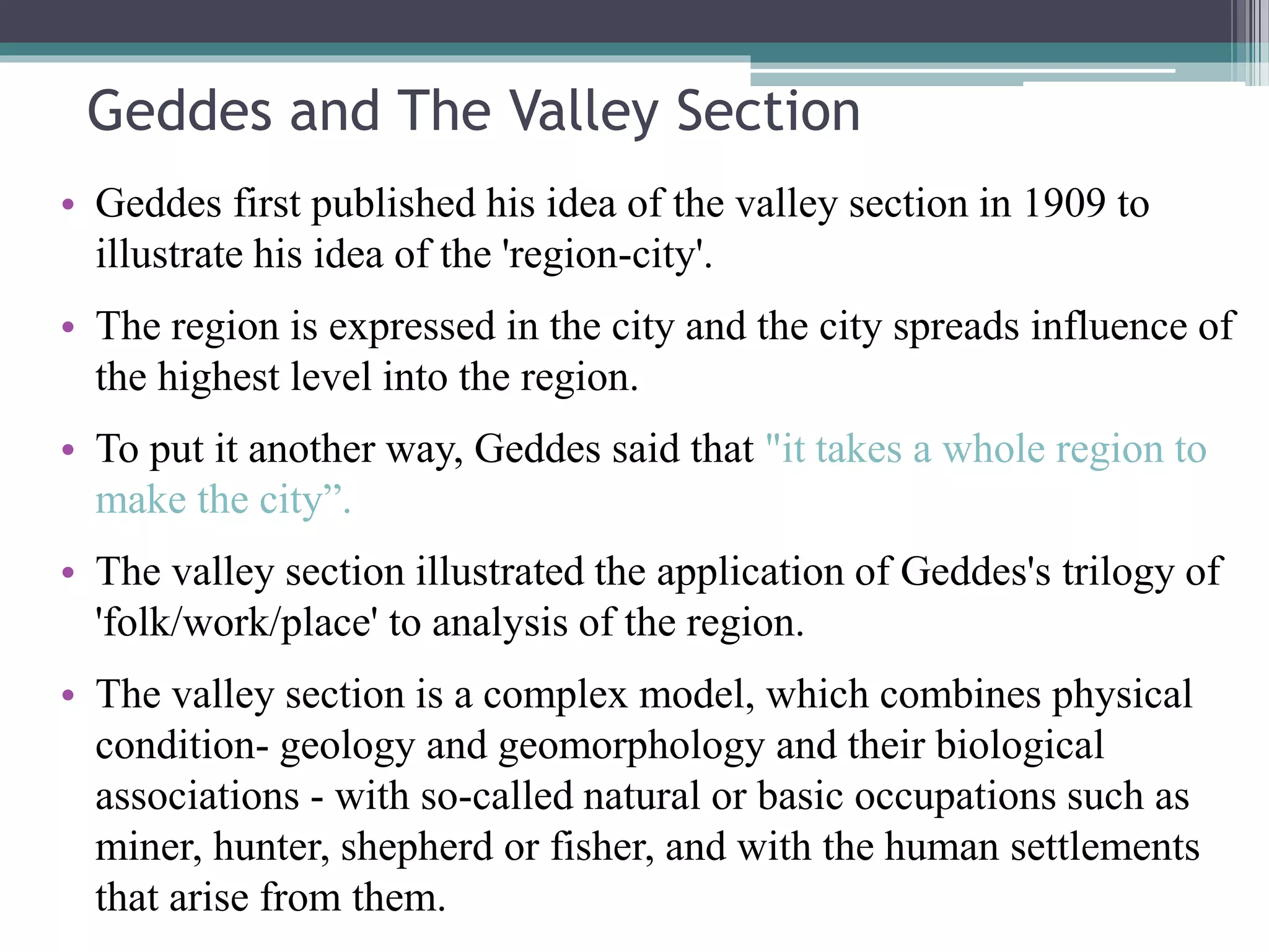 Sir patrick geddes | PPTX