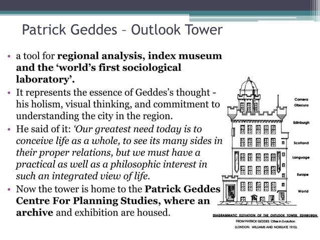 Sir patrick geddes | PPTX | Geography | Science