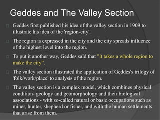 Sir patrick geddes theory | PPTX