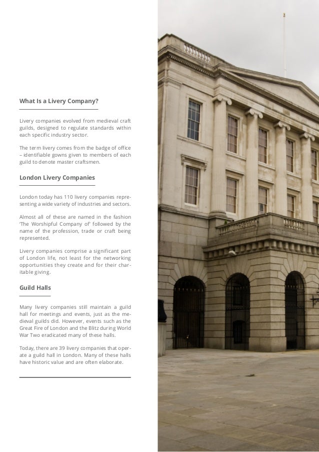 What Is a Livery Company? | PDF