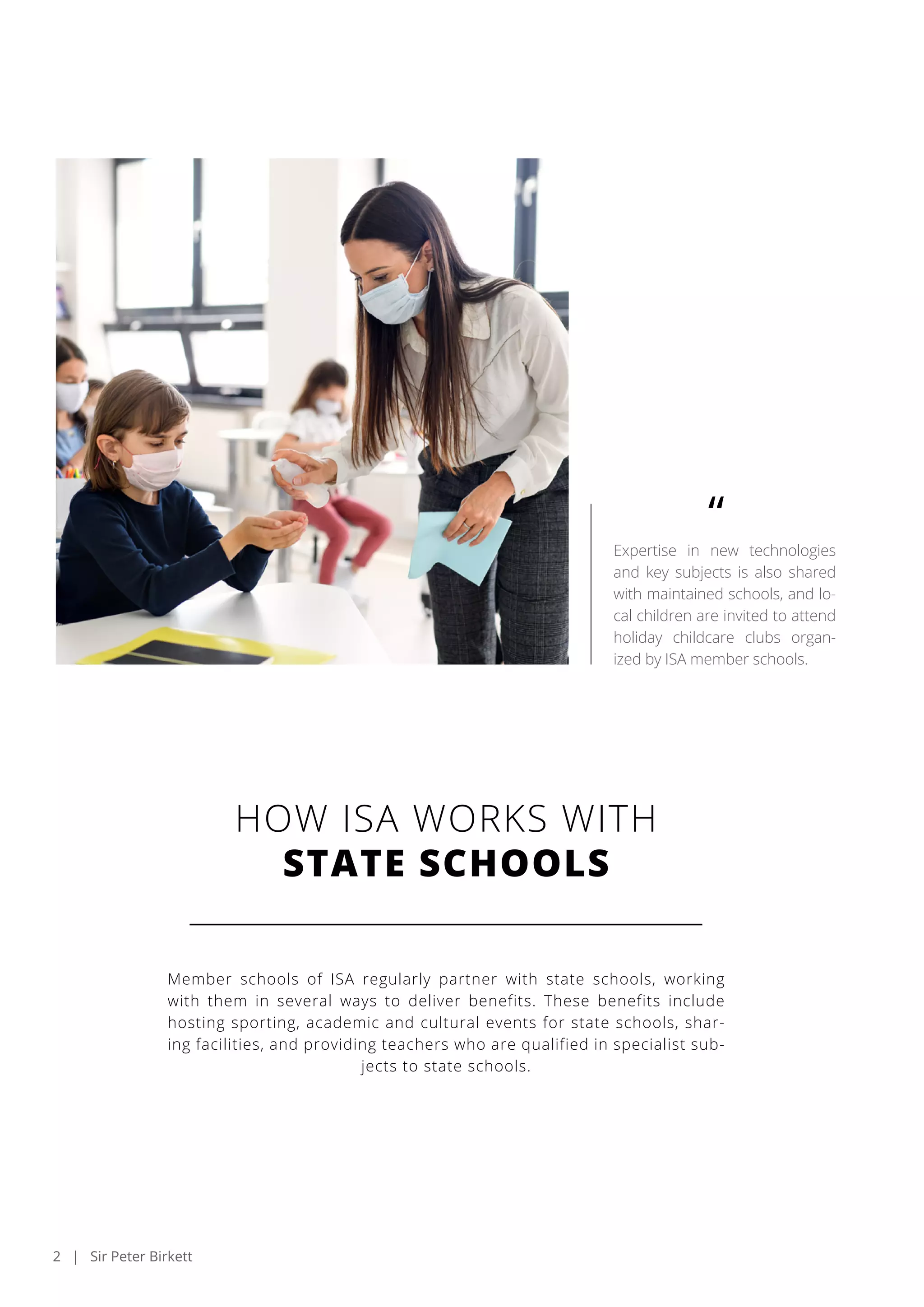 How ISA Works With State Schools | PDF
