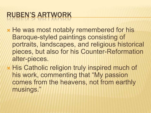Sir Peter Paul Rubens | PPTX | Painting | Arts and Crafts