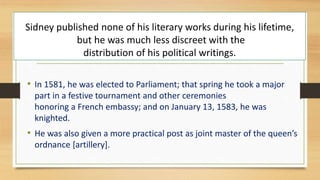 Sir Philip Sidney | PPTX