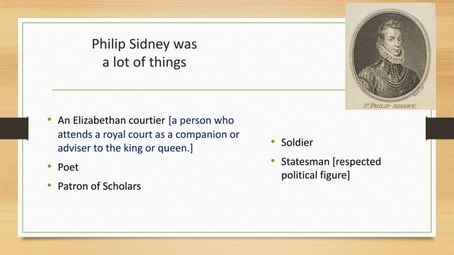 Sir Philip Sidney | PPTX