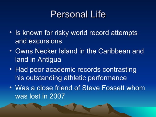 Sir Richard Branson Profiles Of Leadership | PPT