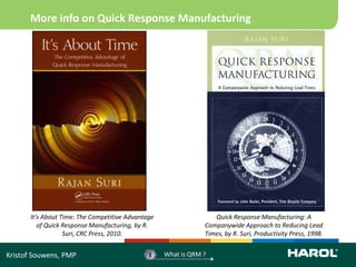 Sirris manufacturingday2011 qrm-harol | PPT