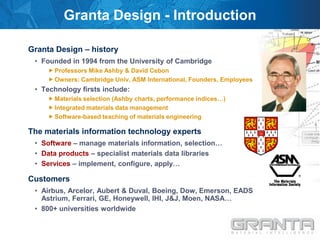 Sirris materials day 2011 systematic approaches to material selection ...
