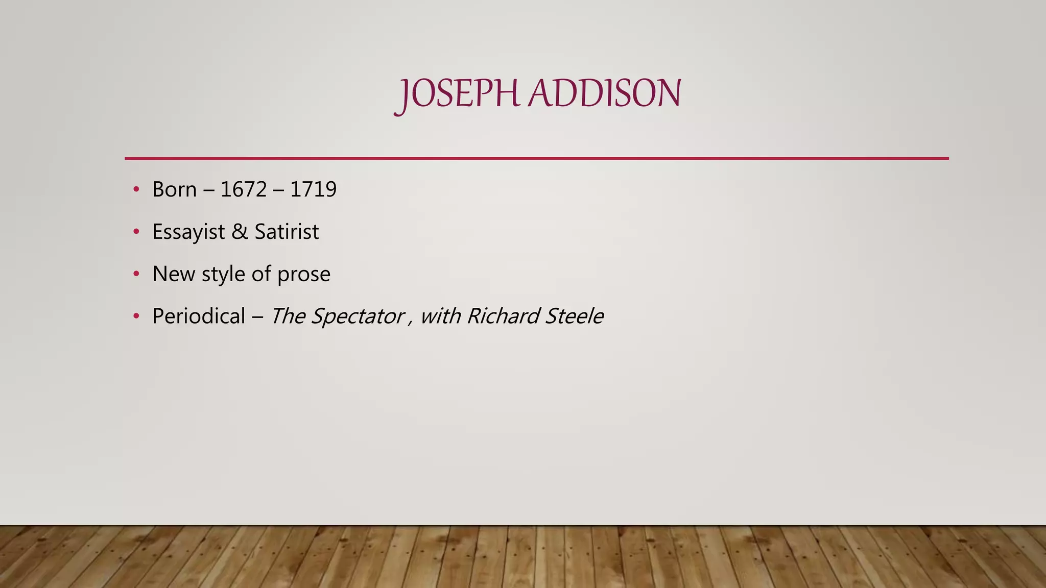 Sir roger de coverley at the theatre | PPTX