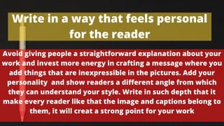 Writing on Photographs ( photojournalism) | PPT