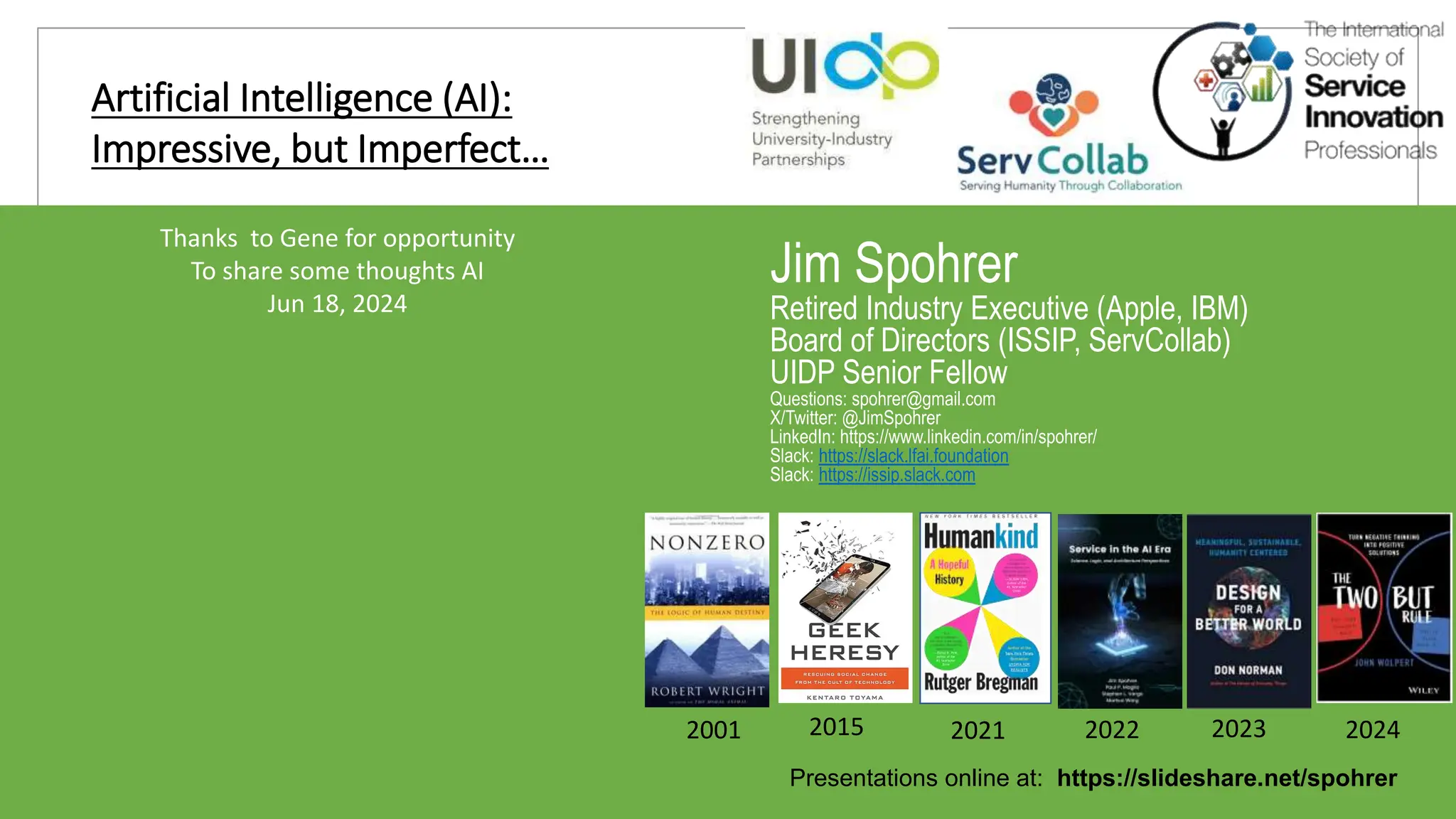 Spohrer on AI for SIRs Post 125 20240618 v6.pptx