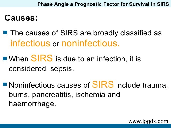 Systemic Inflammatory Response Syndrome (SIRS) Prognosis
