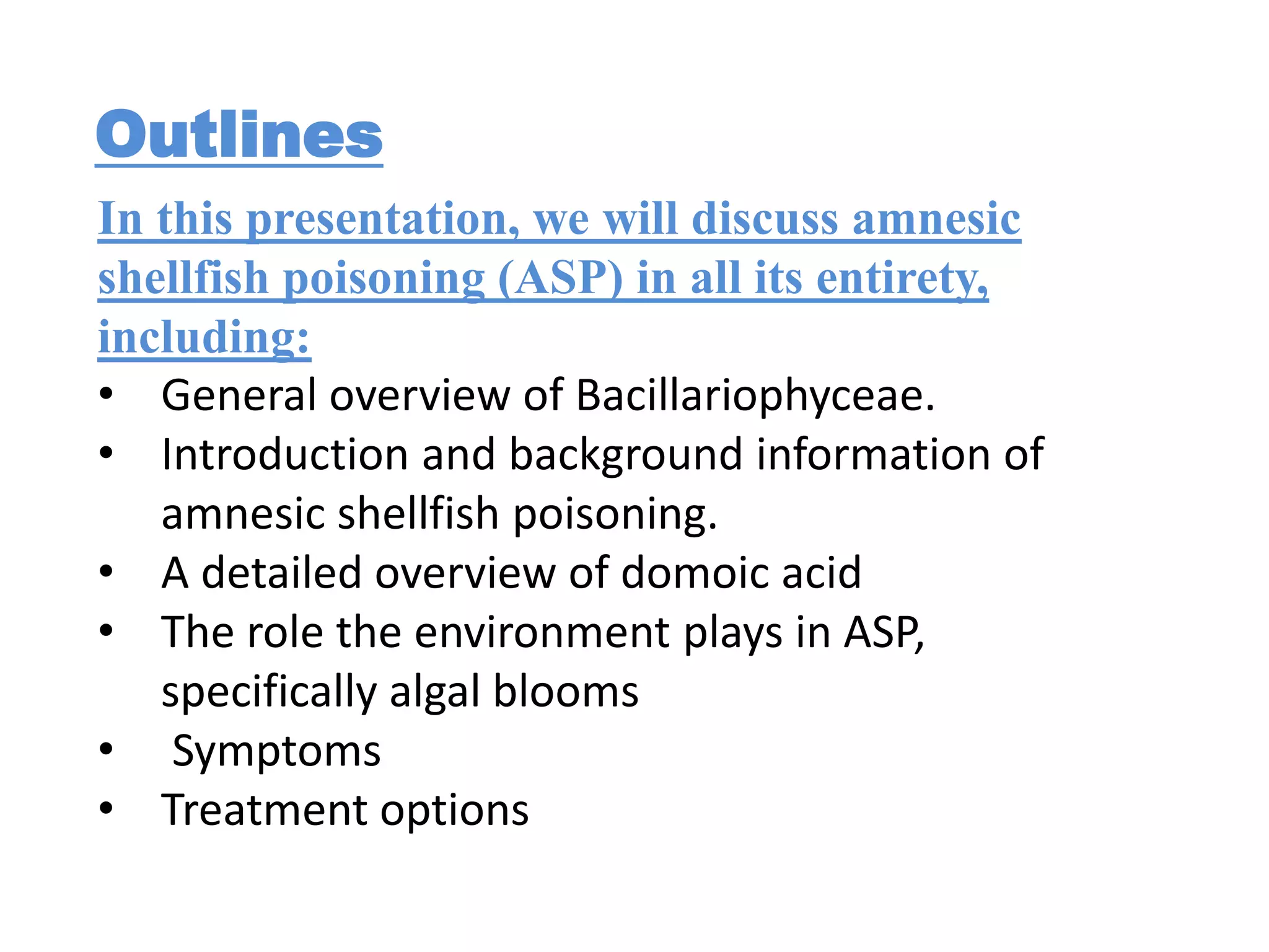 Bacillariophyceae Amnesic shellfish poisoning | PPT