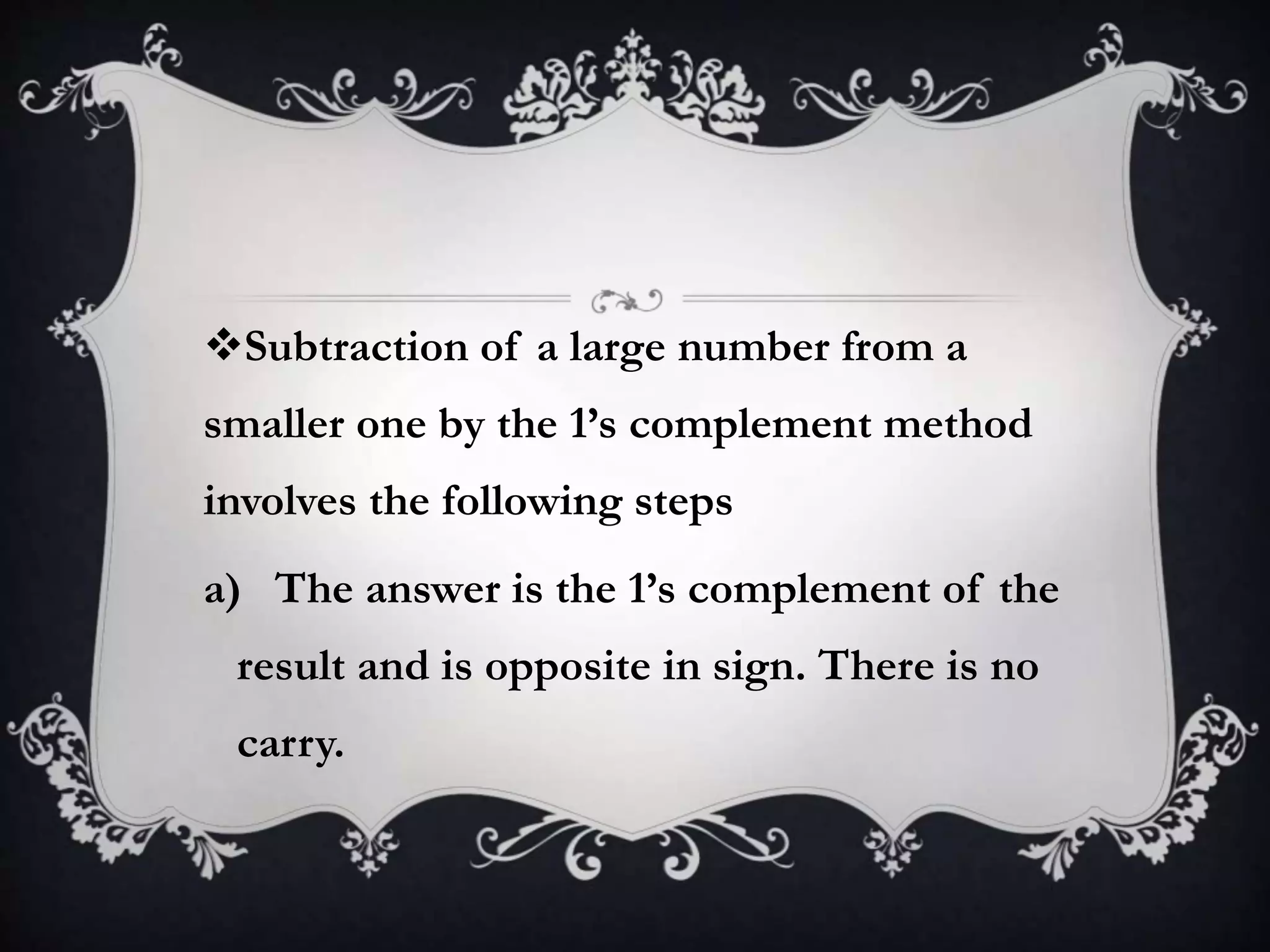 1's and 2's complement | PPTX