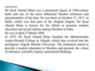 Sir Syed Ahmad khan Efforts.pptx