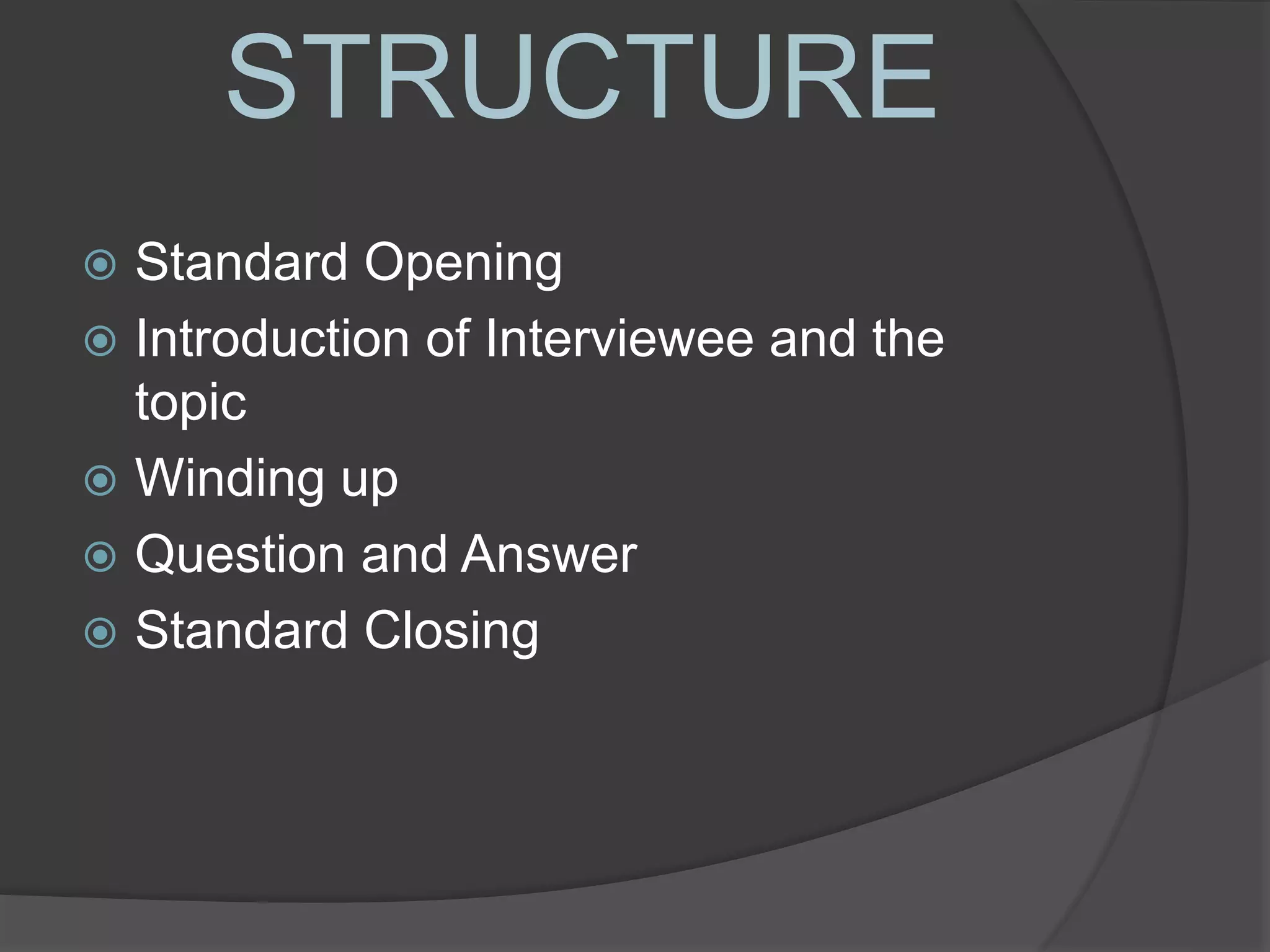 Tips for Radio Interview | PPTX