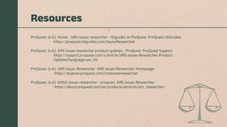 SIRS Issues Researcher Instructional Presentation | PPTX