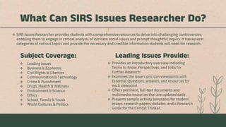 SIRS Issues Researcher Instructional Presentation | PPTX