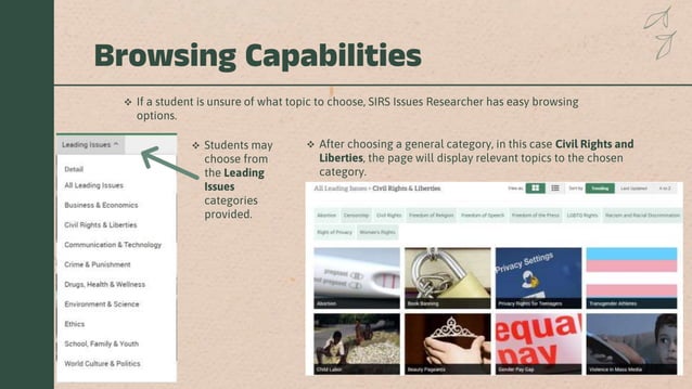 SIRS Issues Researcher Instructional Presentation | PPTX