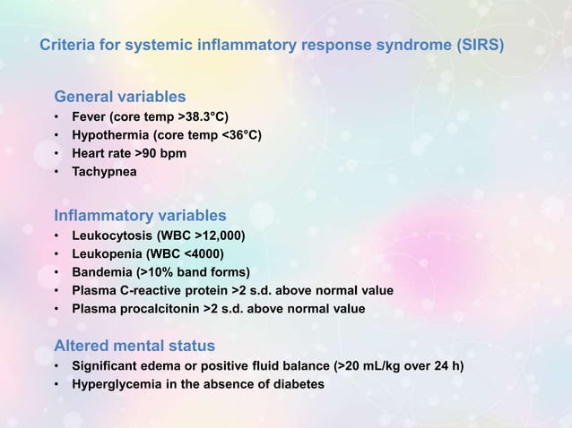 Sirs mods | PPTX | Heart and Cardiovascular Diseases | Diseases and ...