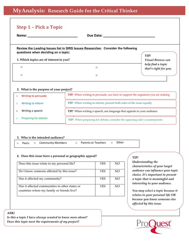 Sirs Research Guide Template | PDF
