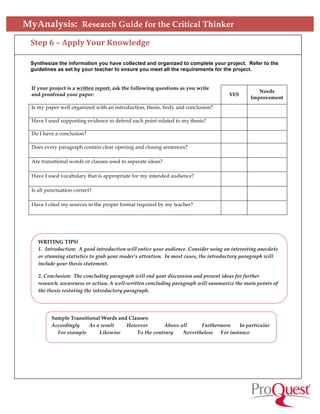 Sirs Research Guide Template | PDF