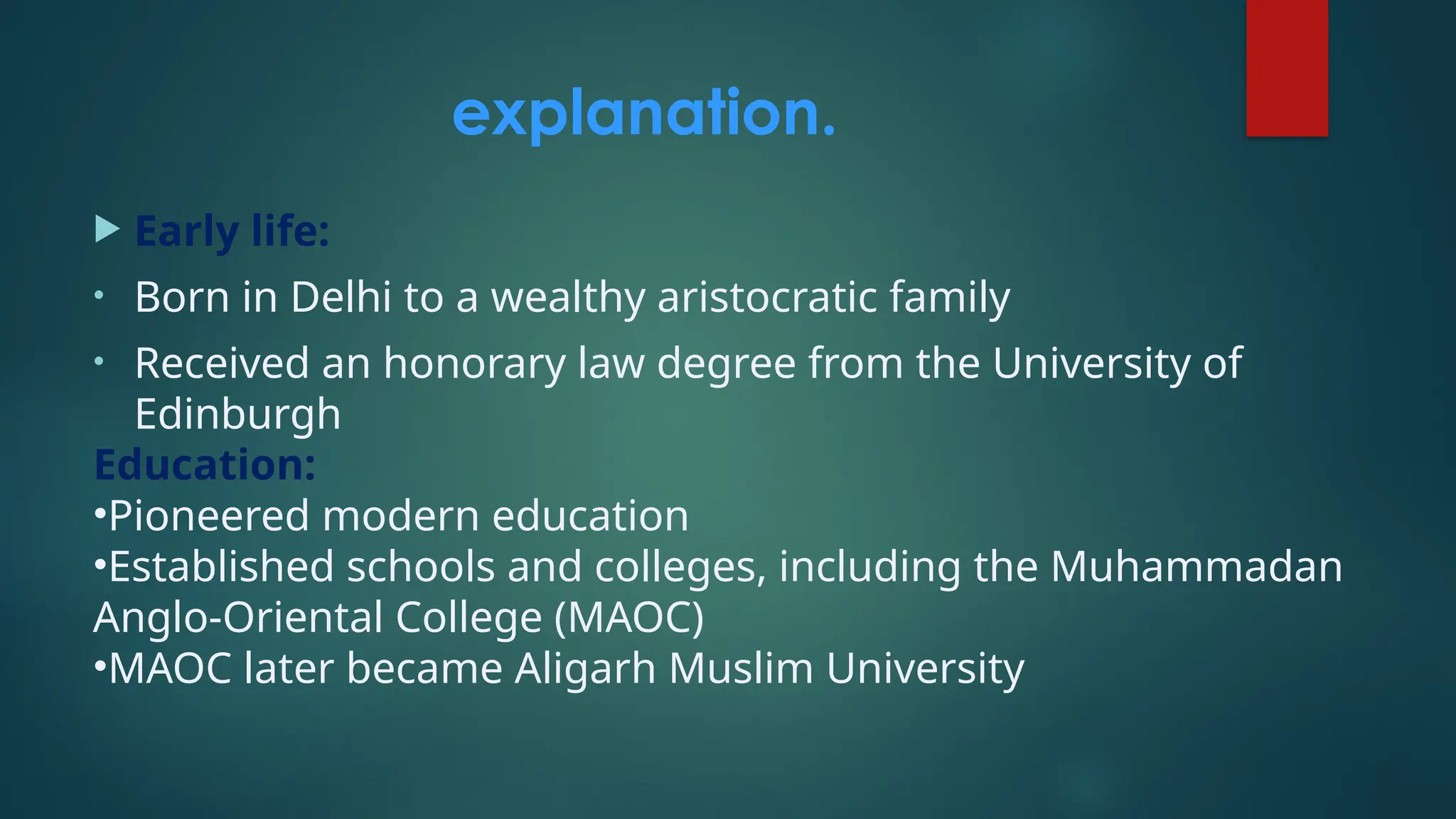 Sir Syed Ahmad Khan complete biography . pptx | PPT
