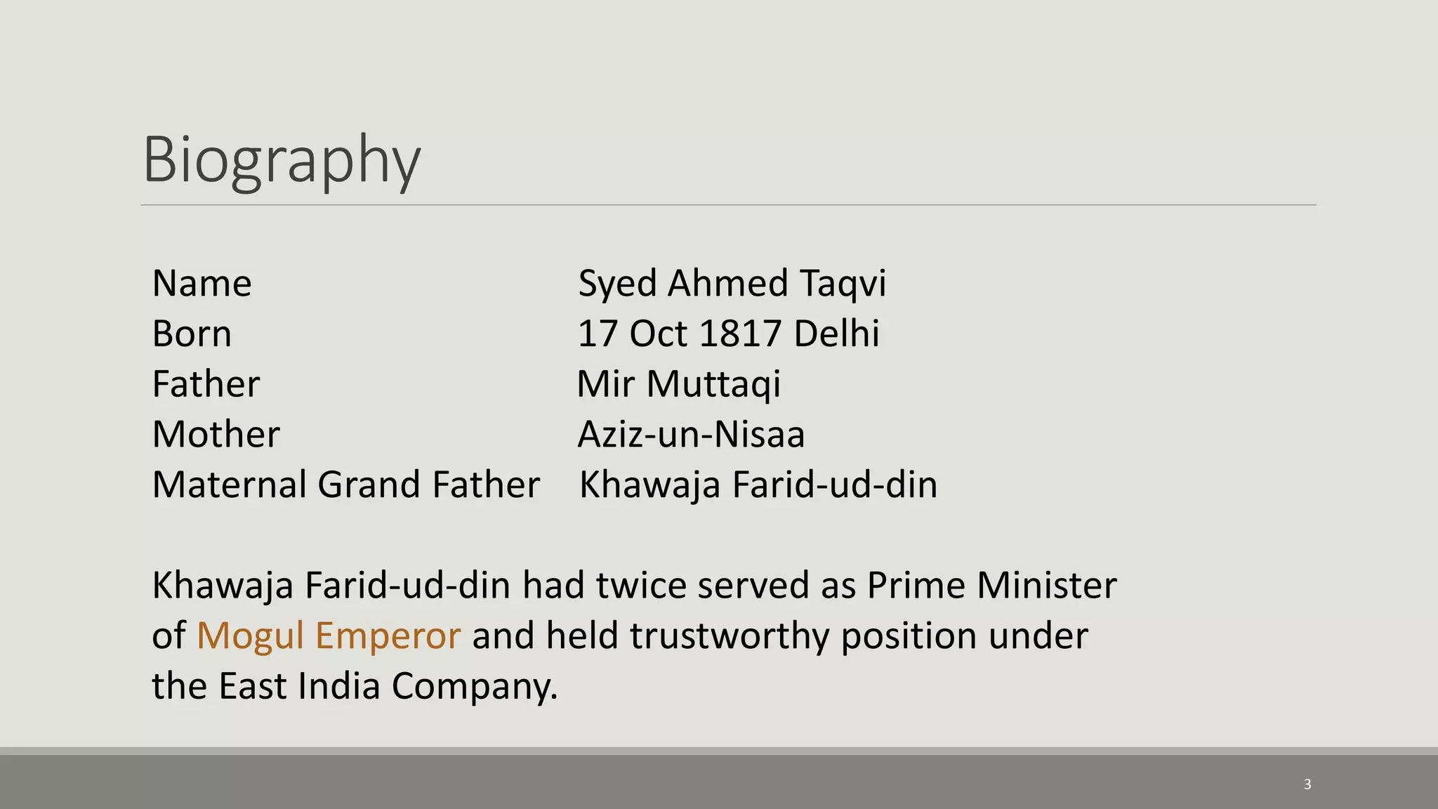 Sir syed ahmad khan(new) | PPTX
