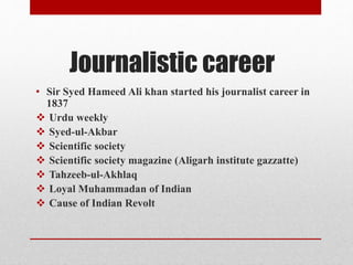 Sir Syed Ahmed Khan Bahadur -History of Pakistan | PPTX