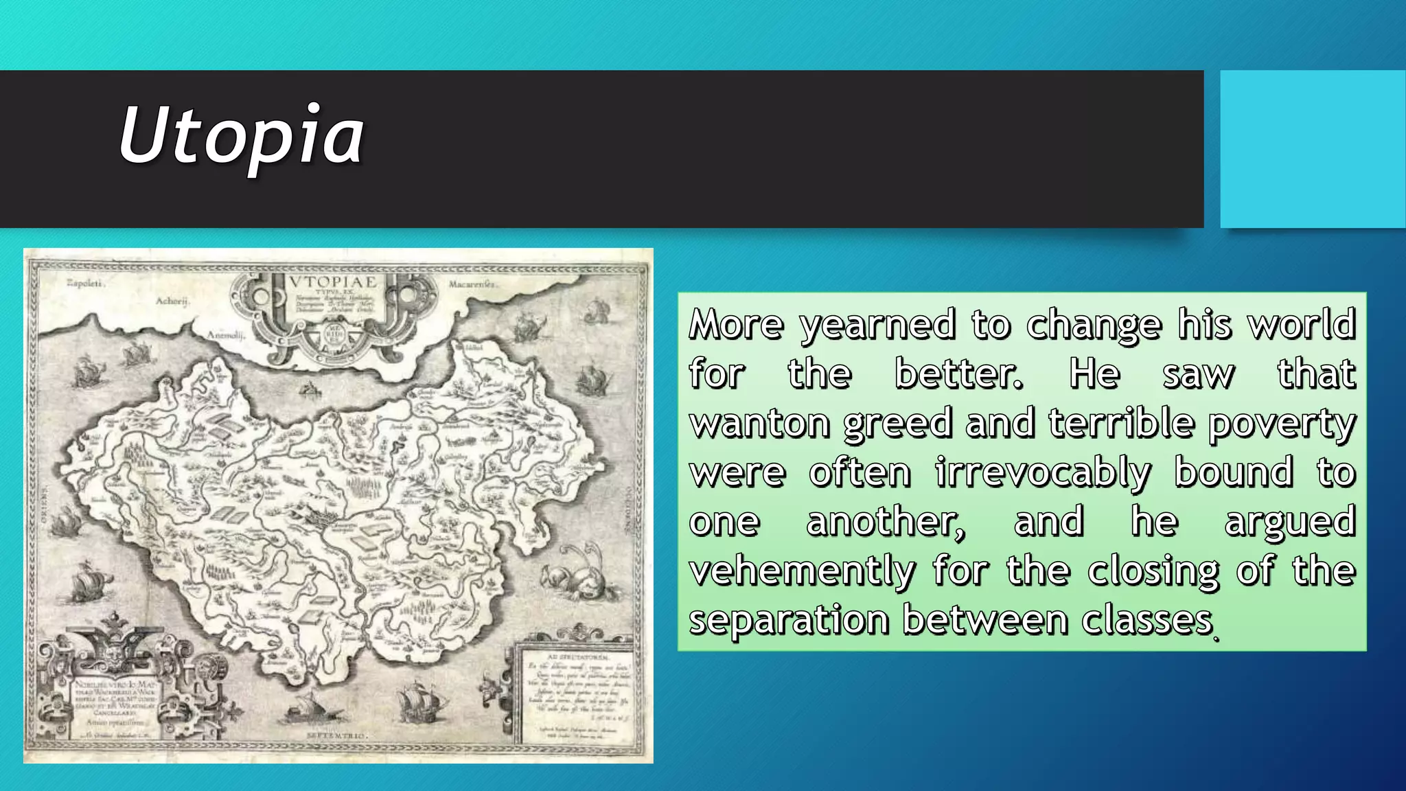 Sir Thomas More`s Utopia | PPTX