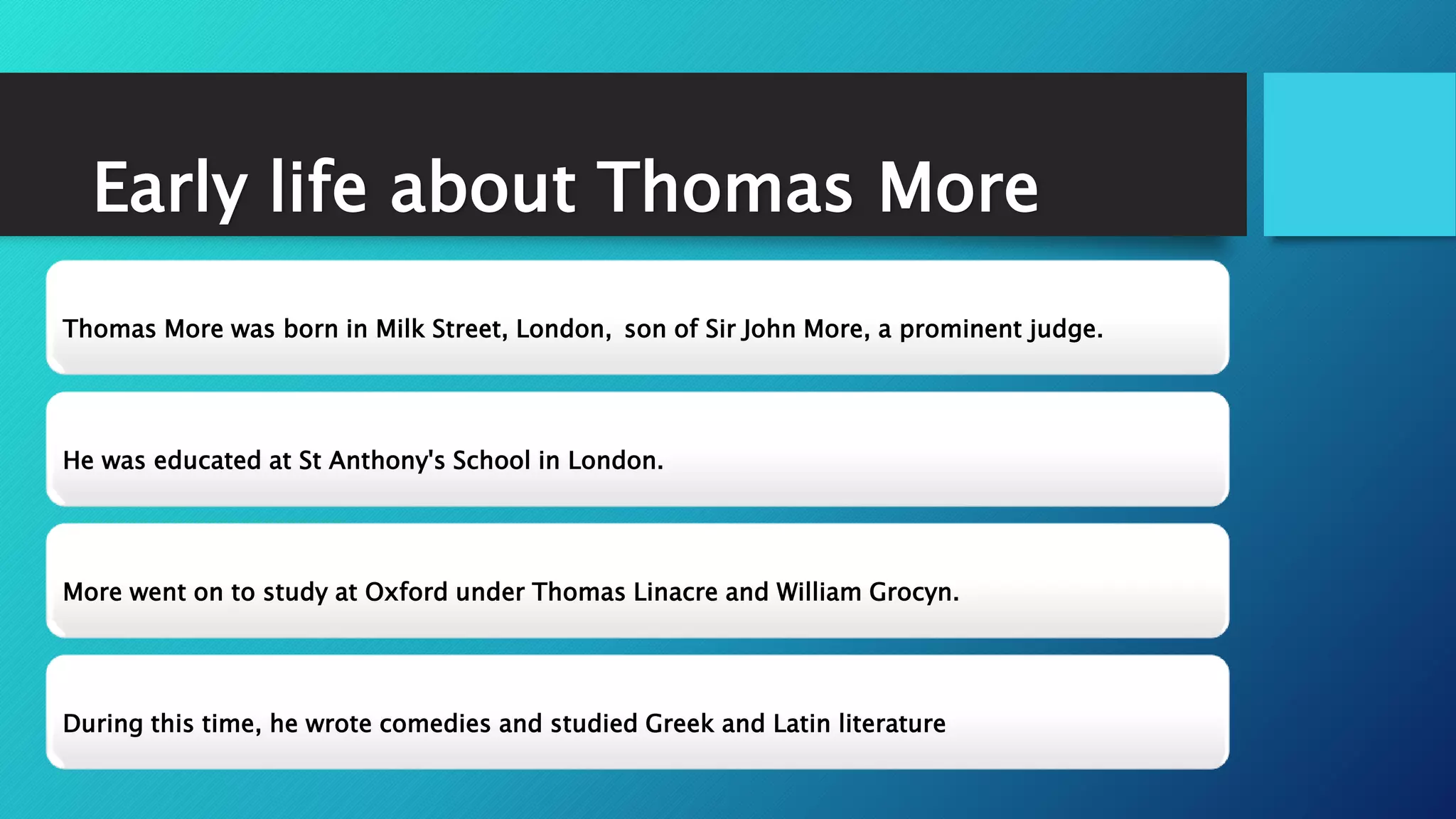 Sir Thomas More`s Utopia | PPTX