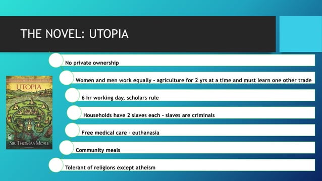 Sir Thomas More`s Utopia | PPTX