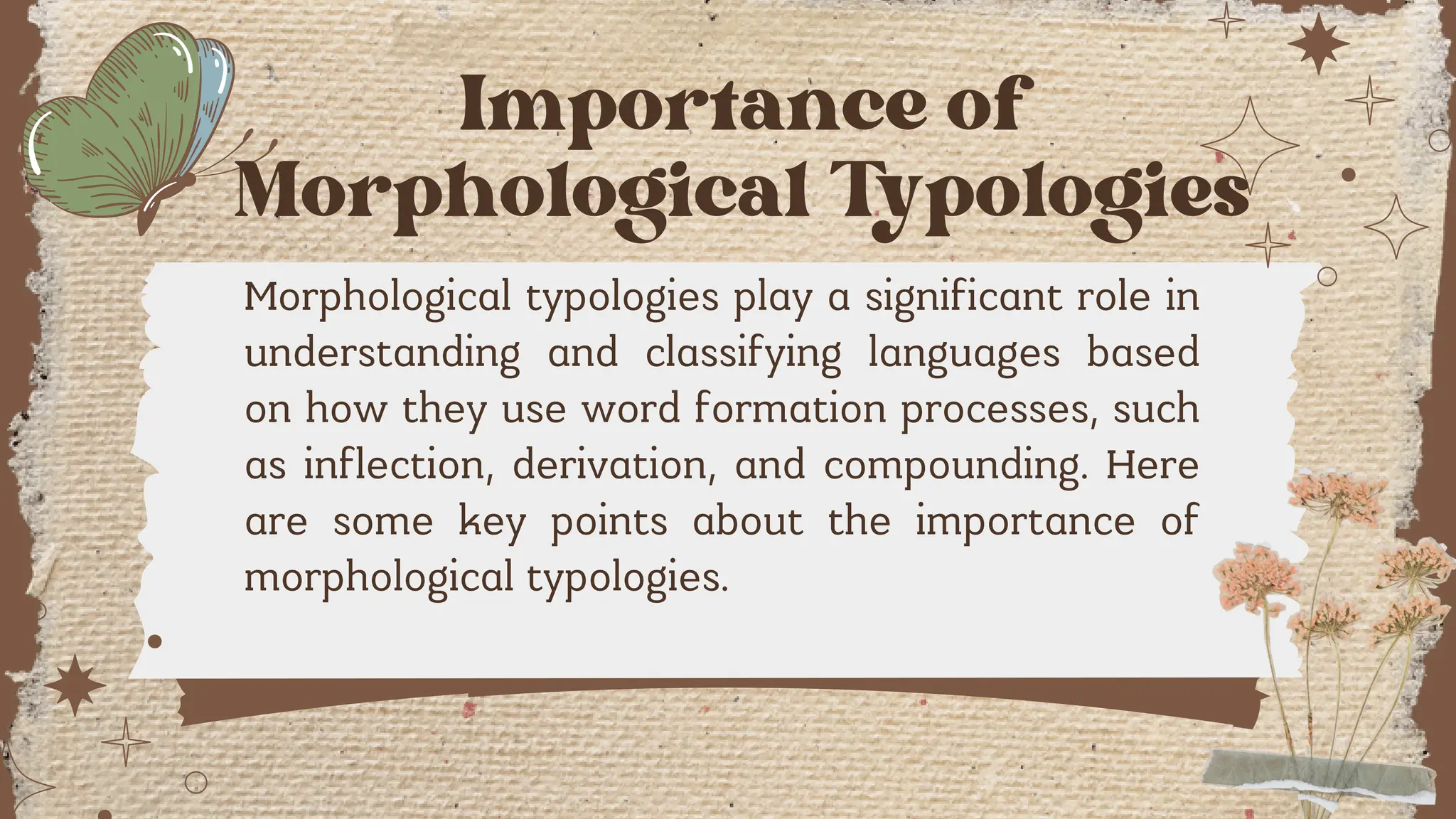 Morphological Typologies and its typesss | PPT