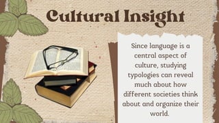 Morphological Typologies and its typesss | PDF