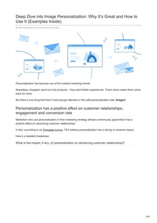 Personalized images - why they're great and how to use them | PDF