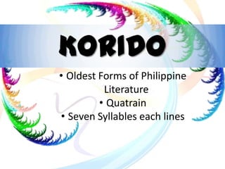 Philippine Forms of Poetry | PPTX