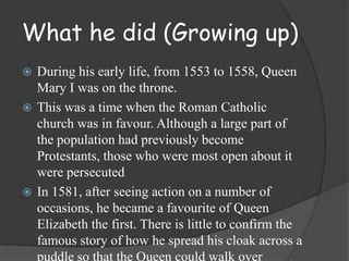 Sir Walter Raleigh Powerpoint | PPTX