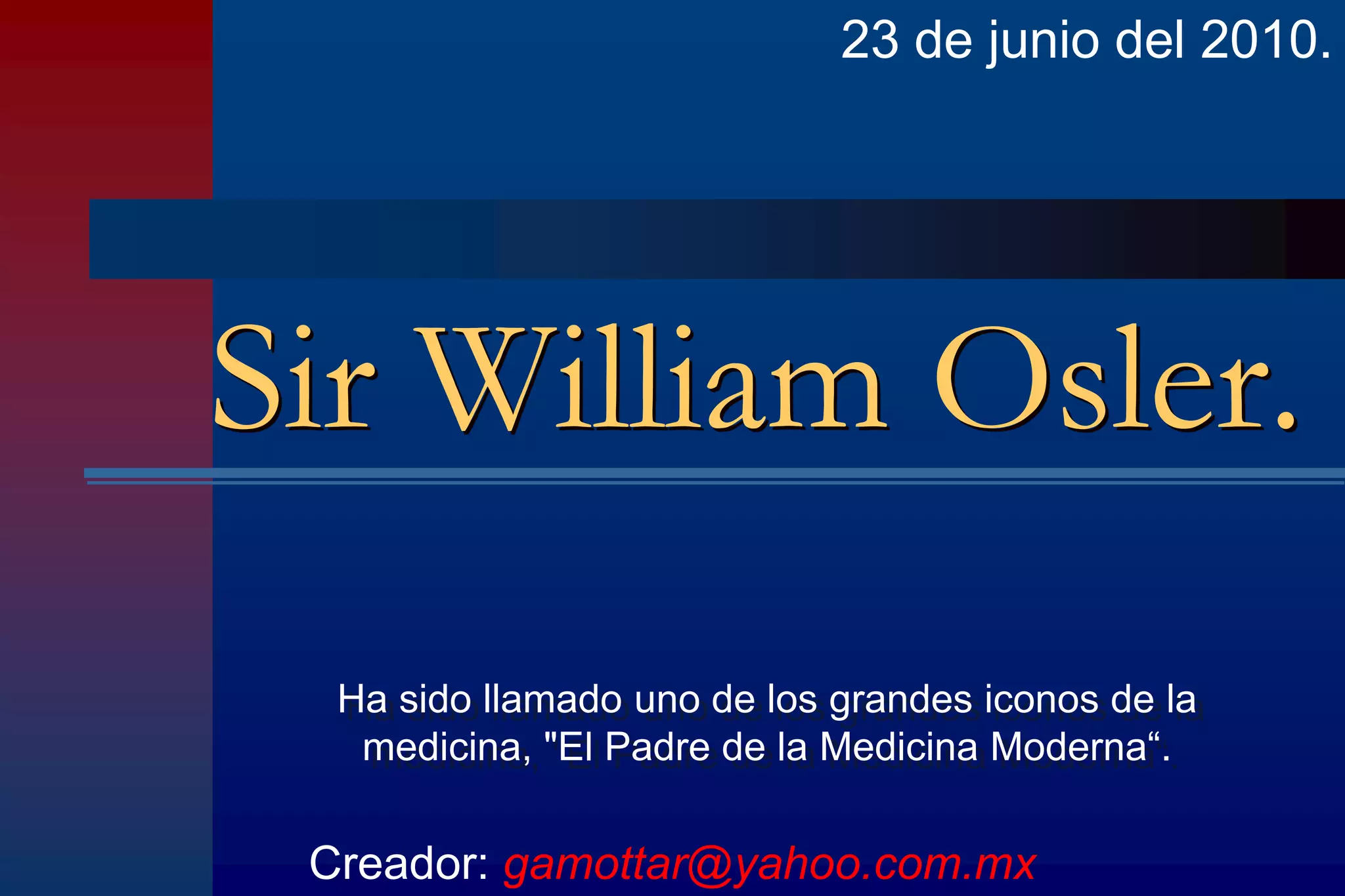 Sir William Osler | PDF