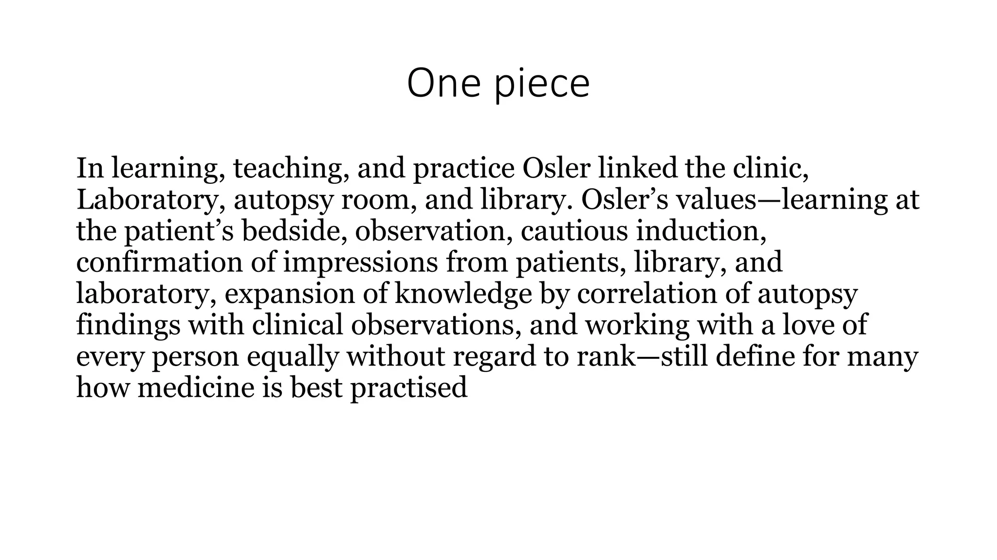 Sir william osler | PPTX