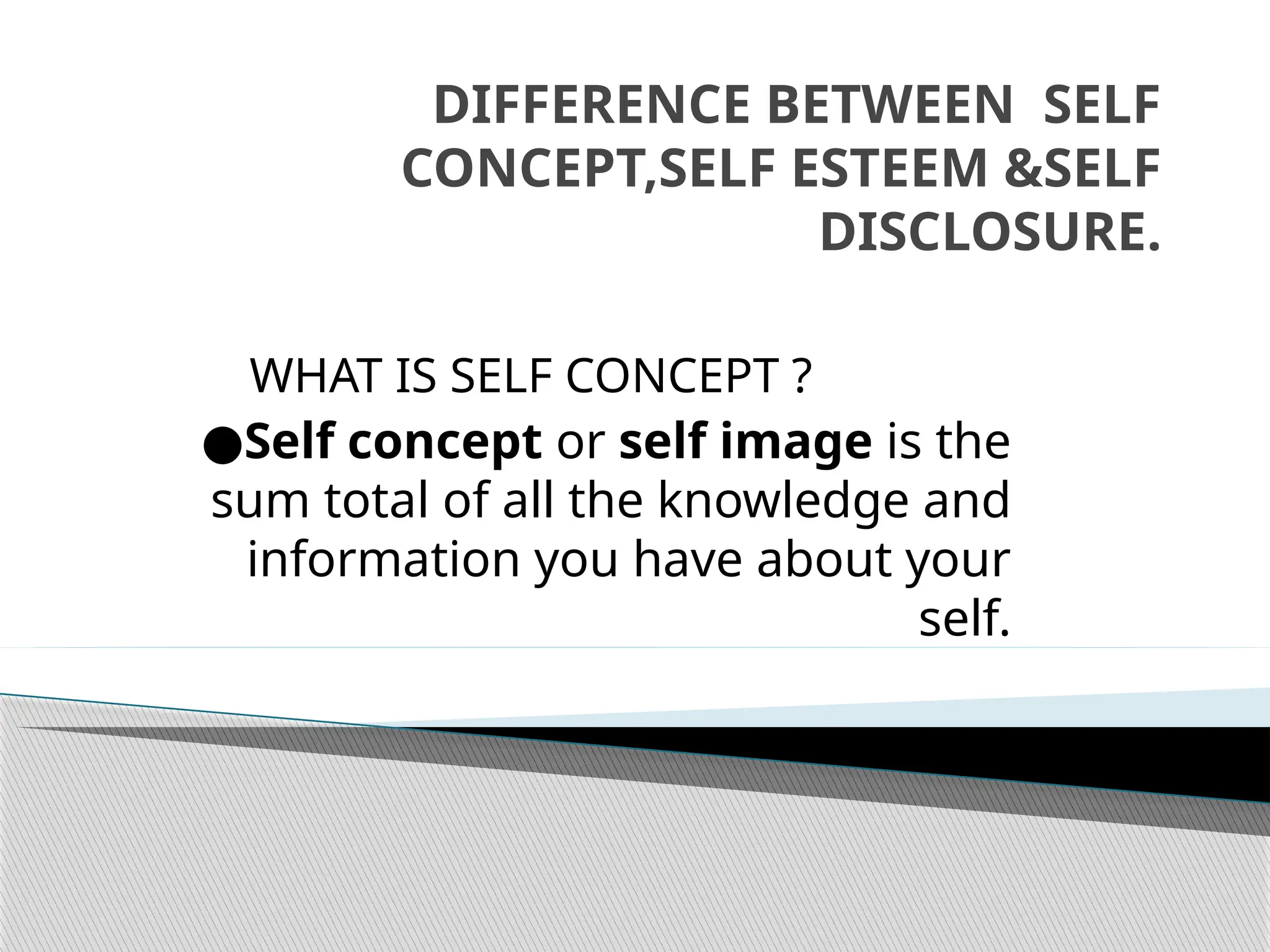Self Improvement (presentation)..pptx self | PPT