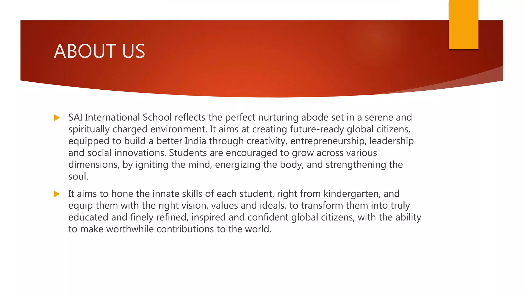 SAI International School | PPT