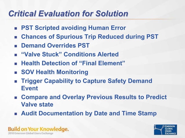 SIS “Final Element” Diagnostics Including The SOV, Using A Digital ...