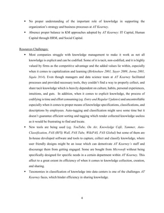 Knowledge Management at AT Kearney - Case Study | PDF