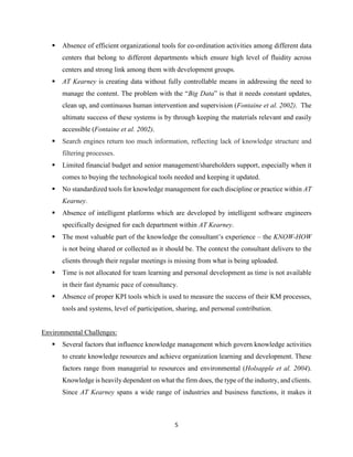 Knowledge Management at AT Kearney - Case Study | PDF