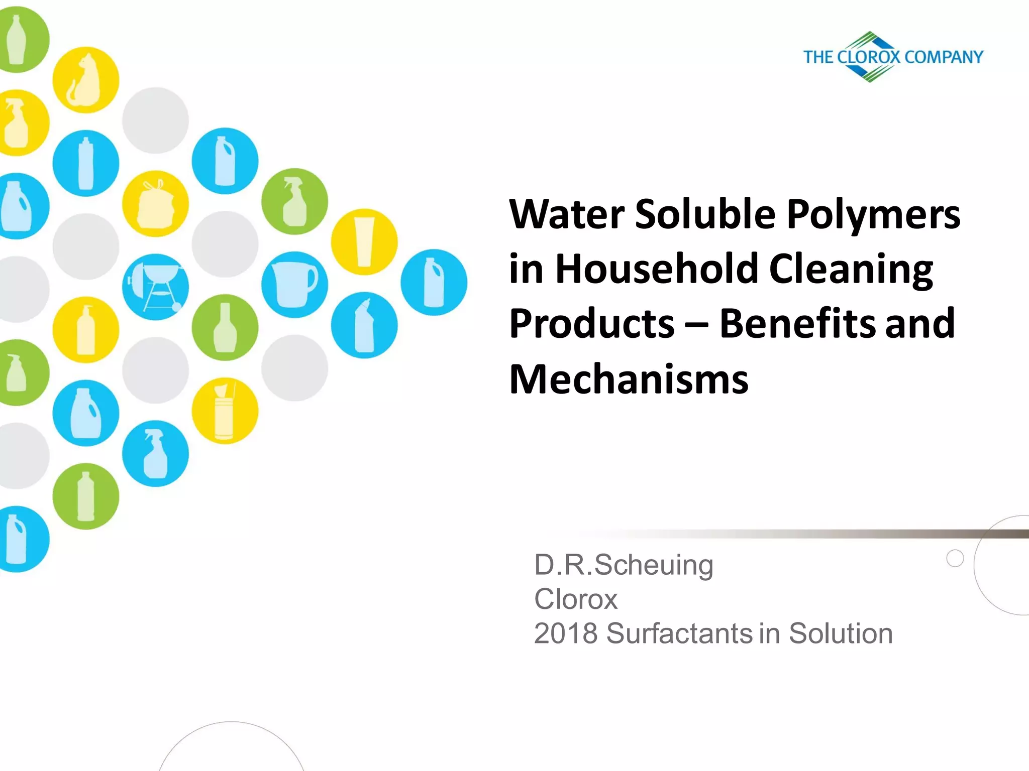 Water Soluble Polymers in Household Cleaning Products - Benefits and Mechanisms | PPT